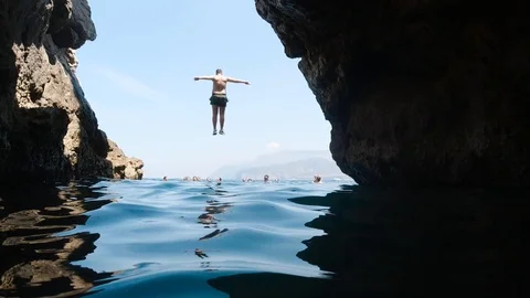 People Jumping Slow Motion Stock Footage ~ Royalty Free Stock Videos ...