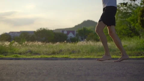 Slow Motion shot of a young man running ... | Stock Video | Pond5