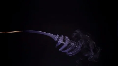 Slow motion smoke moving on black backg... | Stock Video | Pond5