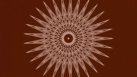 Slow motion on star optical illusion ani... | Stock Video | Pond5