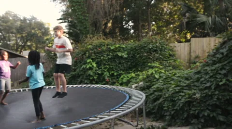 Kids Jumping Slow Motion Stock Video Footage | Royalty Free Kids ...