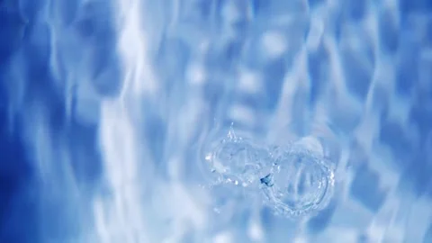 Slow motion the top view of drop falling... | Stock Video | Pond5