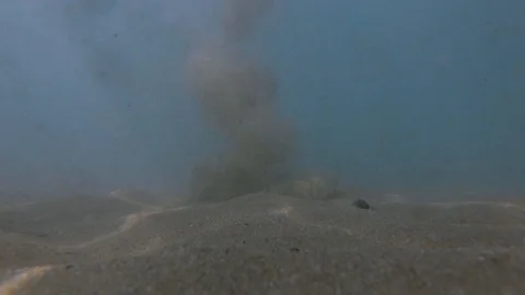 Slow motion underwater sea particles flo... | Stock Video | Pond5