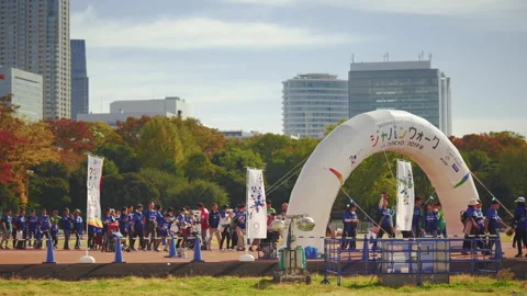 Slow motion video of Japan Walk for the ... | Stock Video | Pond5