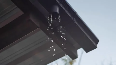 Slow motion of water being drained from ... | Stock Video | Pond5