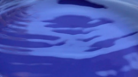 Slow Motion water drops splash into wate... | Stock Video | Pond5