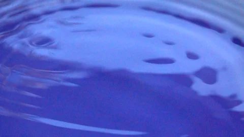 Slow Motion water drops splash into wate... | Stock Video | Pond5