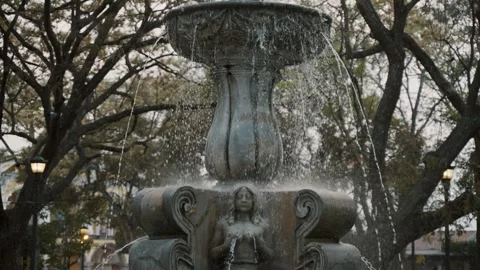 Slow Motion Of Water Splashing Down At T... | Stock Video | Pond5