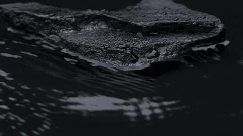 Slow motion water surface texture splash... | Stock Video | Pond5