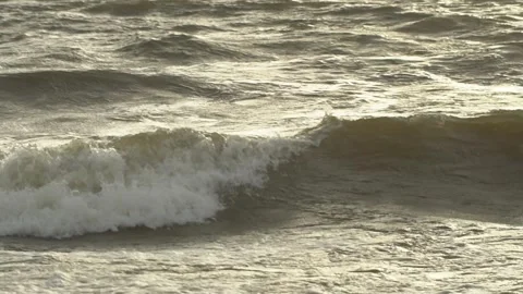 Slow motion waves with texture and wind ... | Stock Video | Pond5