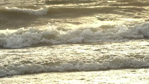 Slow motion waves with texture and wind ... | Stock Video | Pond5