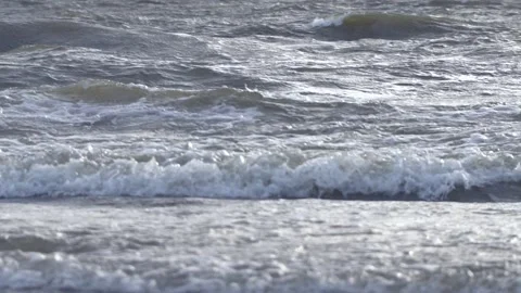 Slow motion waves with texture and wind ... | Stock Video | Pond5