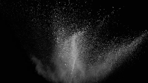Slow Motion White particles explosion an... | Stock Video | Pond5