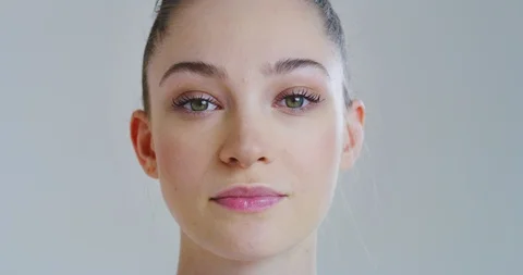 Slow motion of woman with perfect skin i... | Stock Video | Pond5