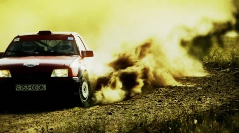 Slow Motion, World Rally Car, Championsh... | Stock Video | Pond5