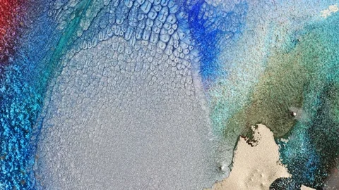 Slow Movement of Shiny Colors | Stock Video | Pond5