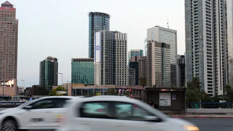 Slow moving car lines in traffic jam in ... | Stock Video | Pond5