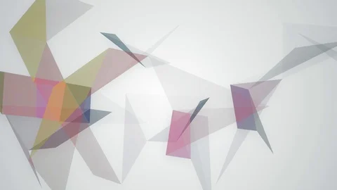 slow moving polygon shapes abstract back... | Stock Video | Pond5