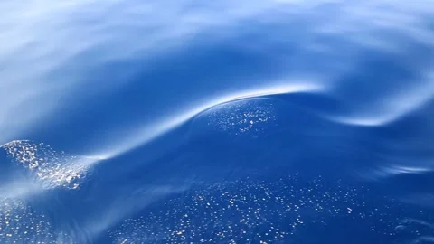 Slow moving waves from the edge of a boa... | Stock Video | Pond5