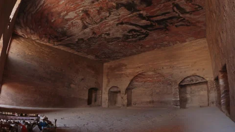 Slow pan right shot of hall inside the T... | Stock Video | Pond5