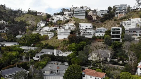 Slow Pull Out from a White Mansion in th... | Stock Video | Pond5