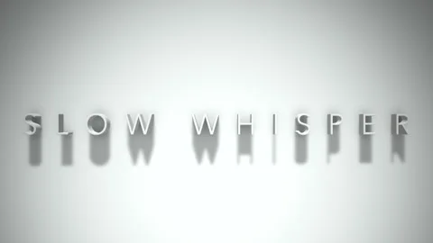 slow whisper 3D title animation white te... | Stock Video | Pond5