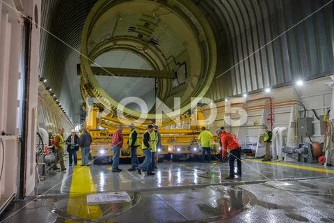 The SLS Stages Intertank Structural Test Assembly (STA) is rolling off ...