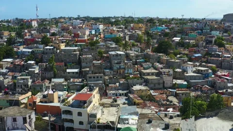Slums of the capital of the Dominican Re... | Stock Video | Pond5