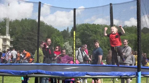 Boy Trampoline Jump Stock Videos – Royalty-Free HD & 4K Videos