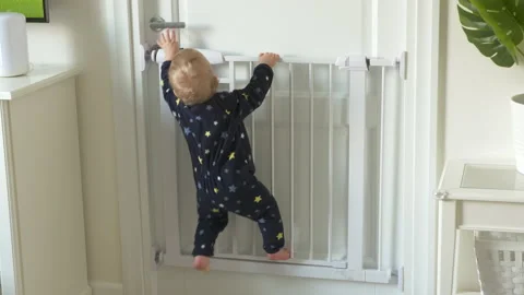 Child Trying To Open Door Stock Video Footage | Royalty Free Child ...