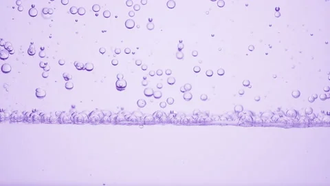 Small clear bubbles go down to the surfa... | Stock Video | Pond5