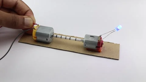 Small dc motors experiment concept. DC m... | Stock Video | Pond5