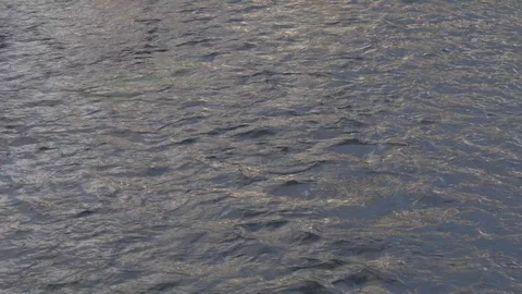 Small flowing river water making ripples... | Stock Video | Pond5