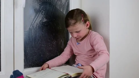 Girl Behind Window Stock Videos – Royalty-Free HD & 4K Videos | Pond5