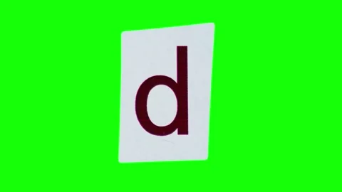 The small letter d on gray rectangle sto... | Stock Video | Pond5