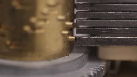 small music box mechanism rotating macro... | Stock Video | Pond5