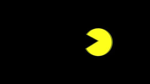 Small Pac Man Entering And Leaving The S... | Stock Video | Pond5