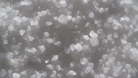 Small particles of sea salt rotate with ... | Stock Video | Pond5