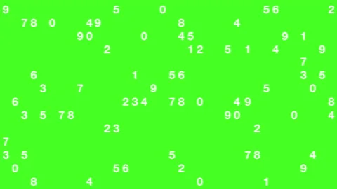 Small Random Numbers Appear on Screen Wi... | Stock Video | Pond5