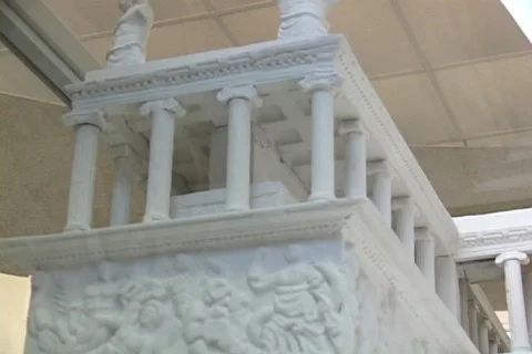 Small scale model of the Altar of Zeus a... | Stock Video | Pond5