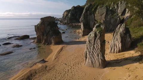 Small Secluded Beach in Abel Tasman Nati... | Stock Video | Pond5