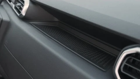 Small shelf for things in front panel of... | Stock Video | Pond5