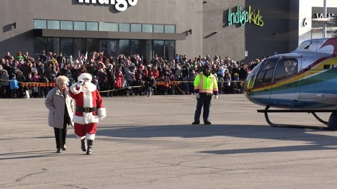 Small town Santa Claus parade at Christm... | Stock Video | Pond5