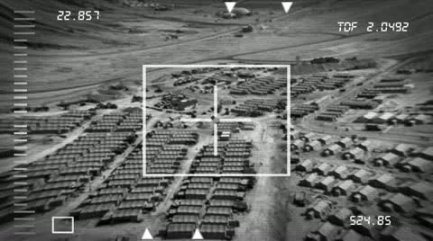 Smart Bomb camera footage as missile sla... | Stock Video | Pond5