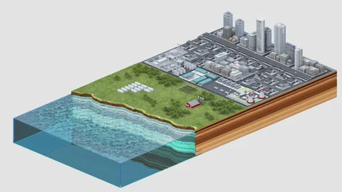 Smart city concept map, eco-energy, prod... | Stock Video | Pond5