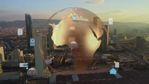 Smart city IOT internet of thing ICT dig... | Stock Video | Pond5