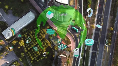 Smart city IOT internet of thing ICT dig... | Stock Video | Pond5