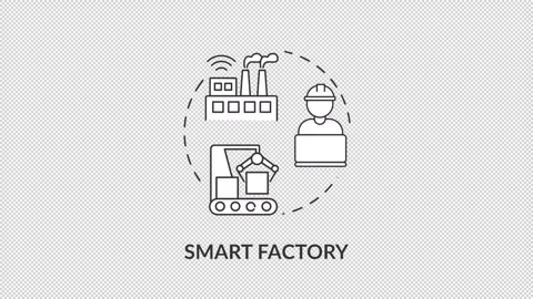 Smart Factory Icon Stock Videos – Royalty-Free HD & 4K Videos | Pond5
