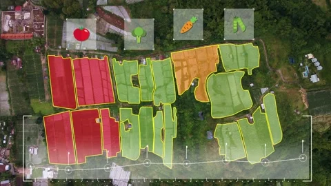 Smart Farm Analysis Of Crops And Its Ann... | Stock Video | Pond5