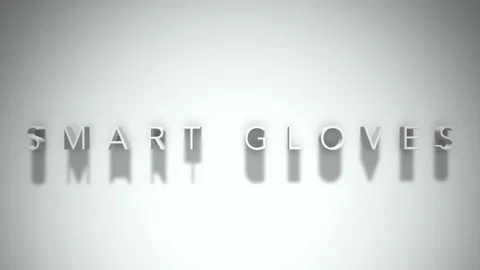 smart gloves 3D title animation white te... | Stock Video | Pond5
